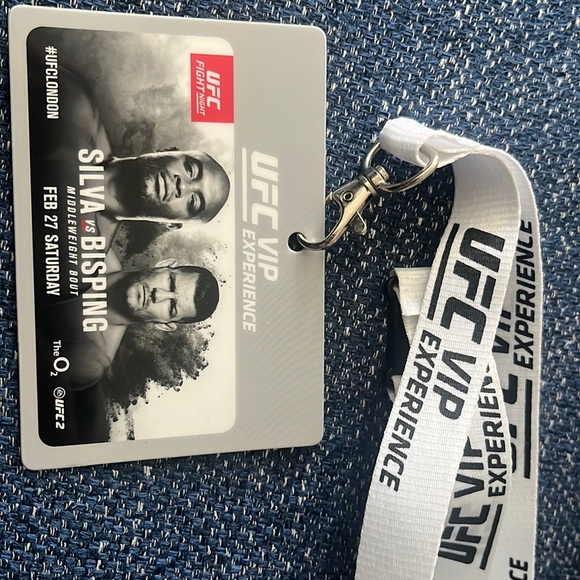 Other | Ufc Silva Vs Bisping Vip Card And Lanyard | Poshmark